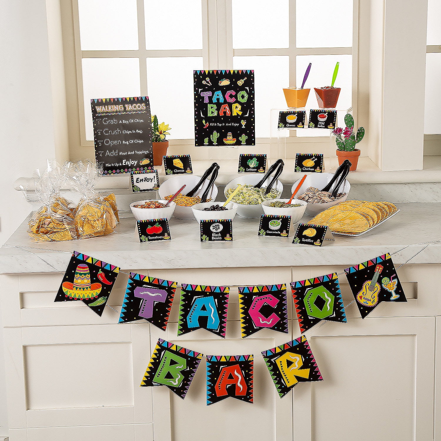 Fun Express Taco Bar Decorating Kit - 24 Pc. - Walmart.com