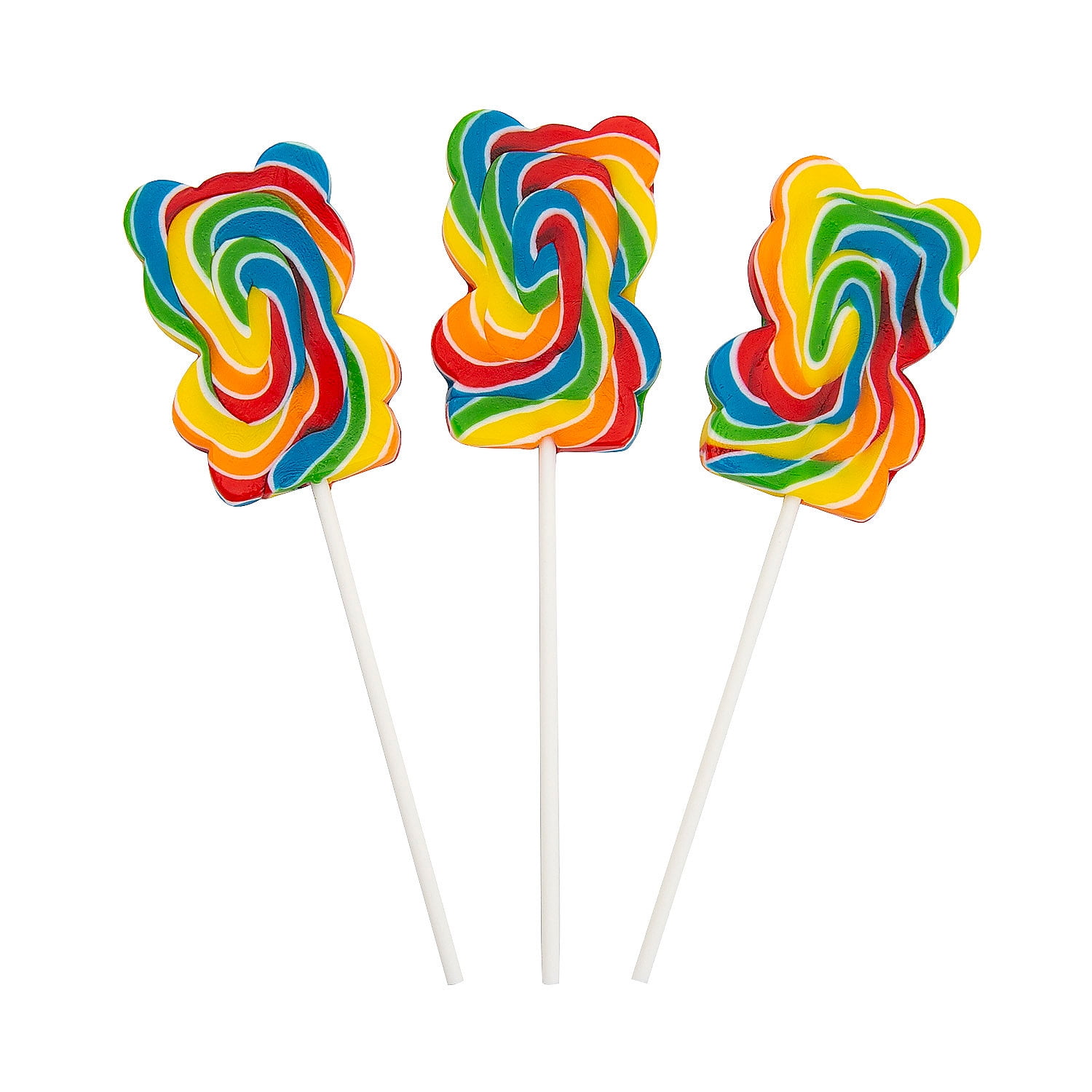 Fun Express Teddy Bear Spiral Suckers - Mixed Fruit Flavor Swirl ...