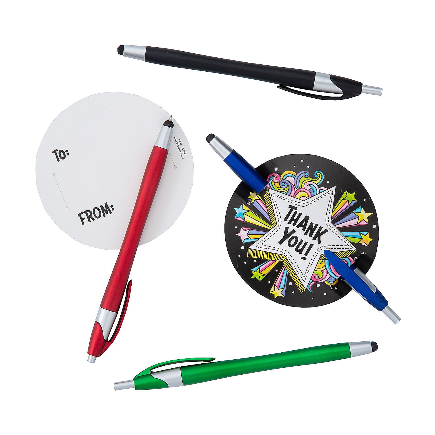 Fun Express Thank You Cards with Stylus Pens Stationery Handout for 24 ...
