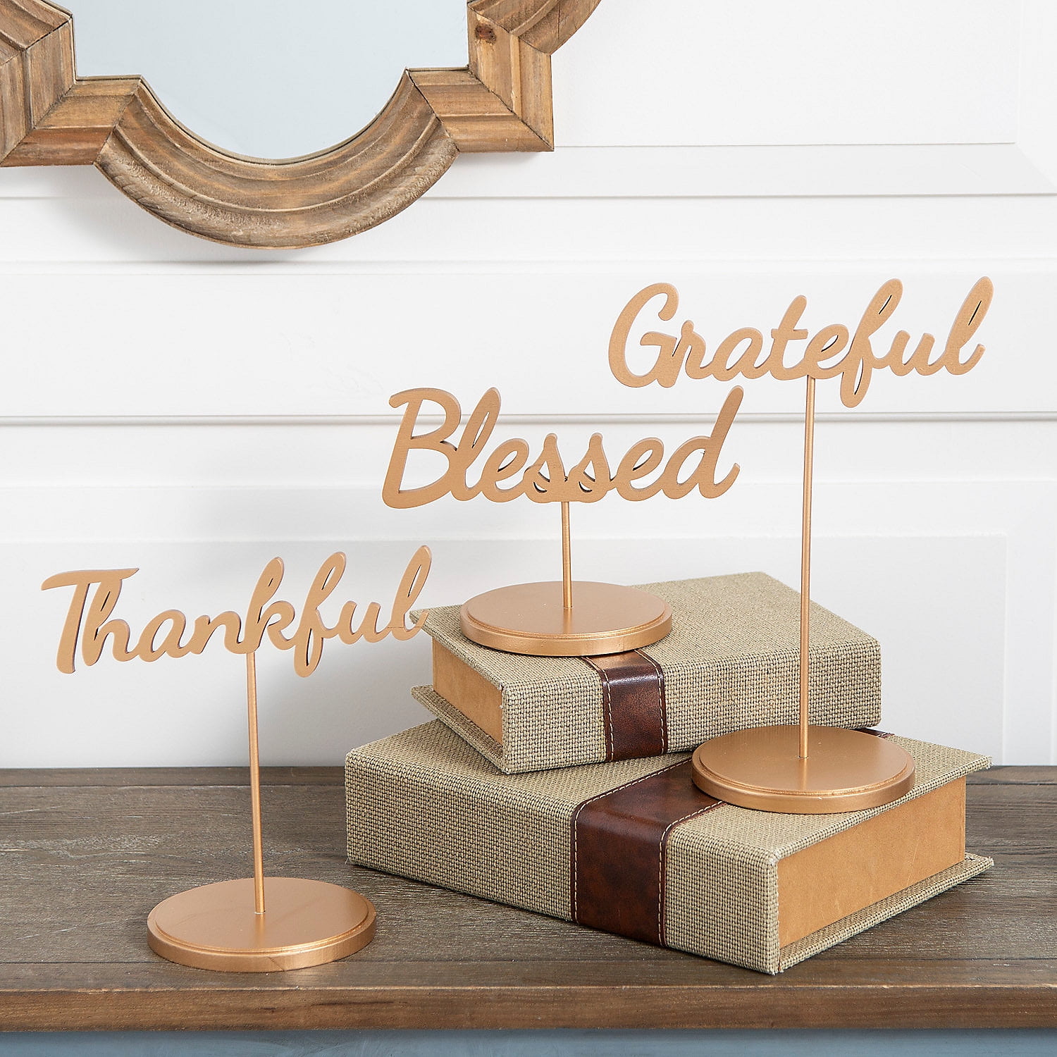 Fun Express Thanksgiving Phrase Tabletop Signs - 3 Pc - Walmart.com