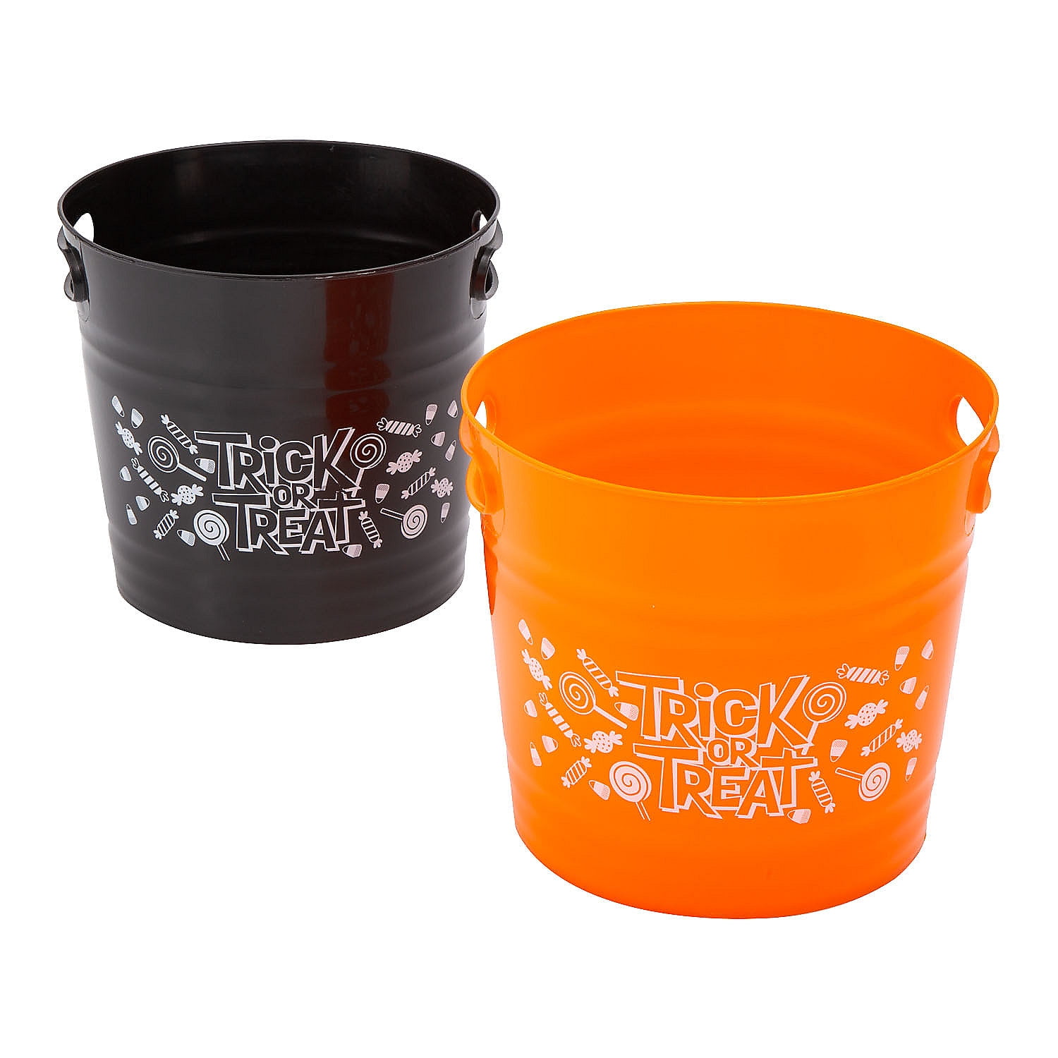 Fun Express Trick or Treat Candy Bucket Assortment - 4 Pc - Walmart.com