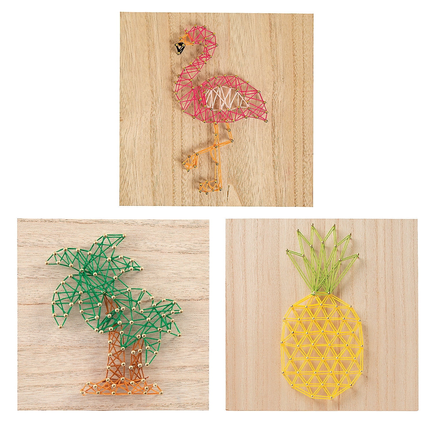 Fun Express Tropical String Art Craft Assortment - 3 Pc - Walmart.com