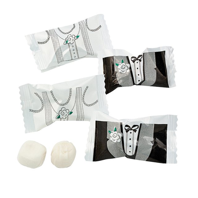 Fun Express Tux & Gown Creamy Flavor Wedding Buttermints Party Favors ...