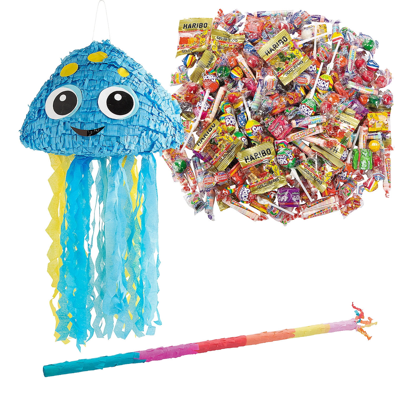 Fun Express Under the Sea Jellyfish Piñata Kit 208 Pieces - Walmart.com