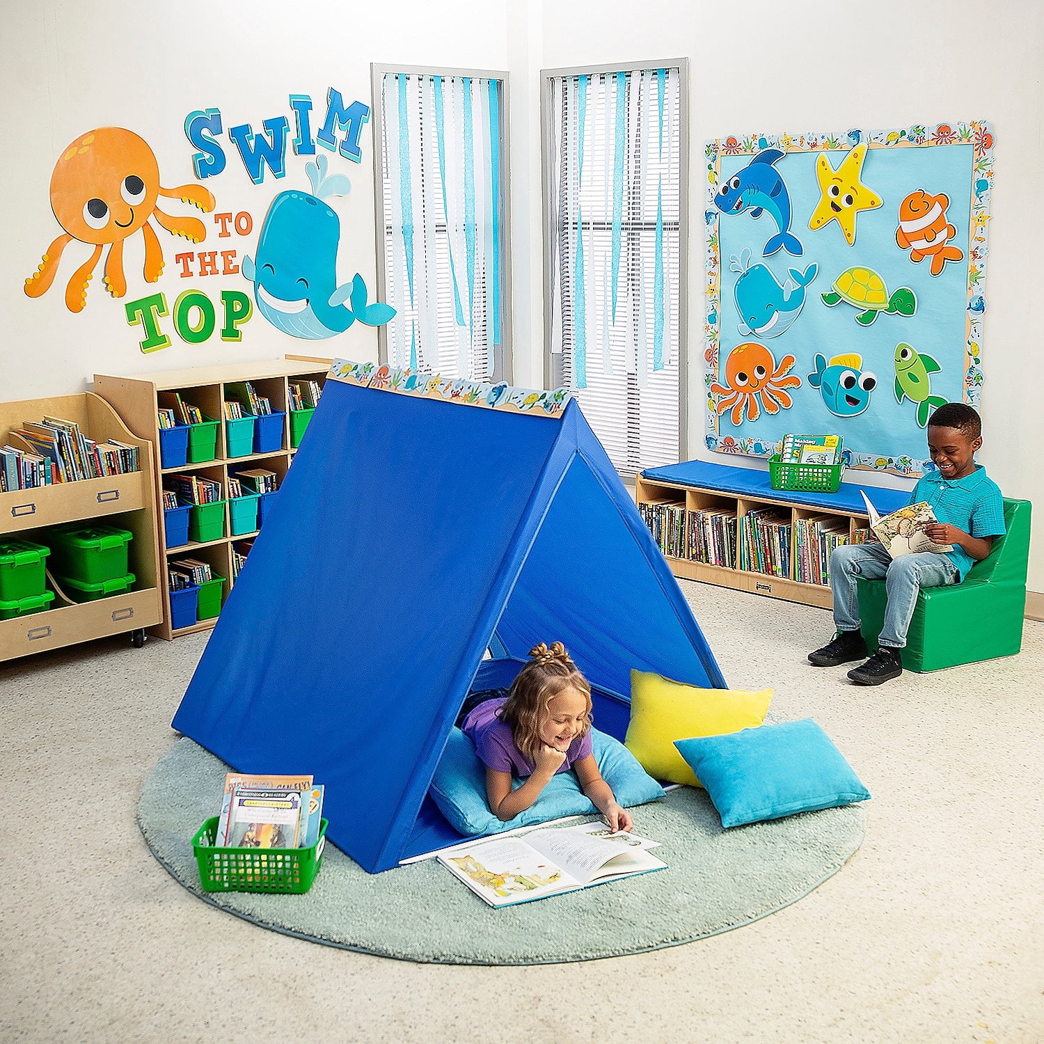 Fun Express Under the Sea Reading Corner Kit - 45 Pc - Walmart.com