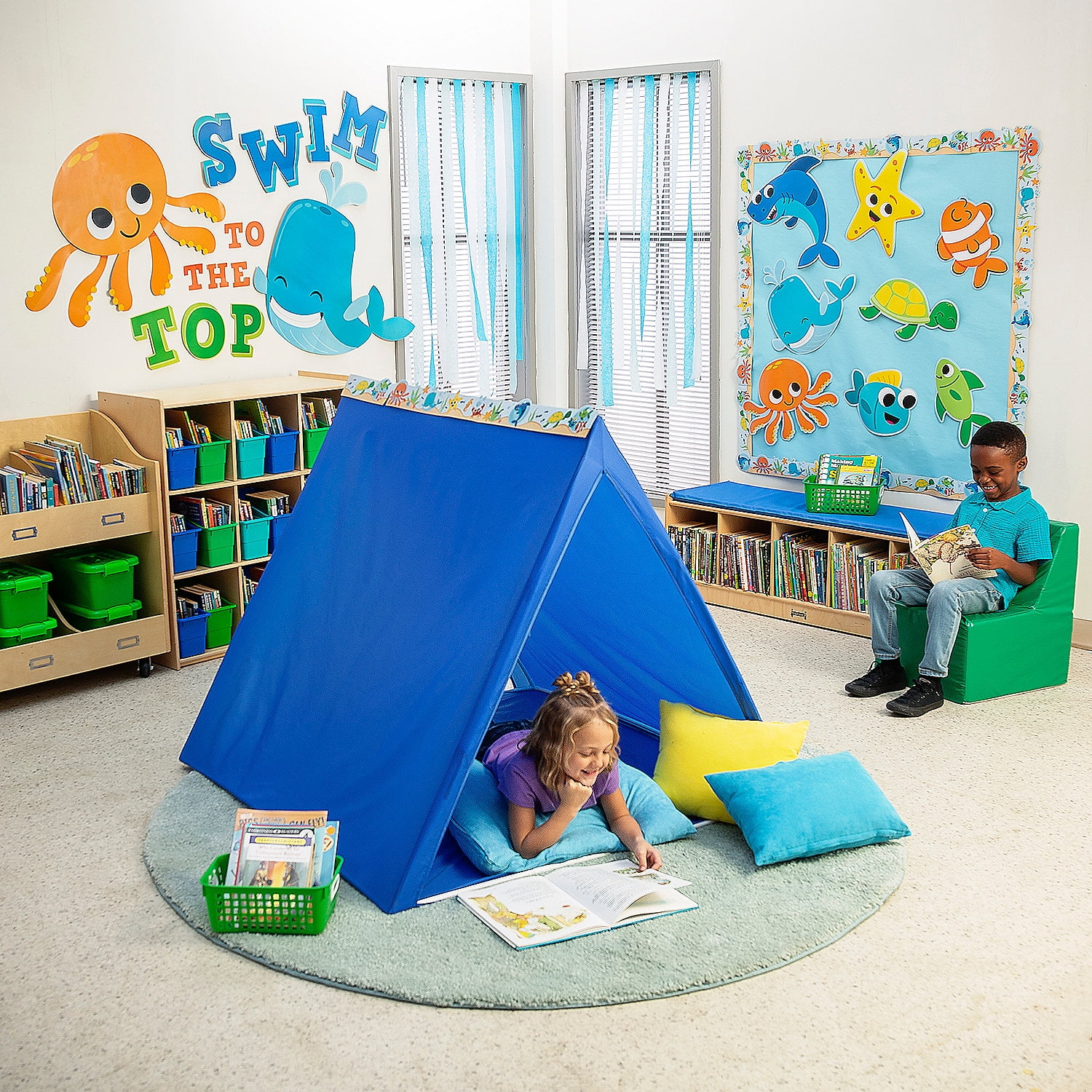 Fun Express Under the Sea Reading Corner Kit - 45 Pc - Walmart.com