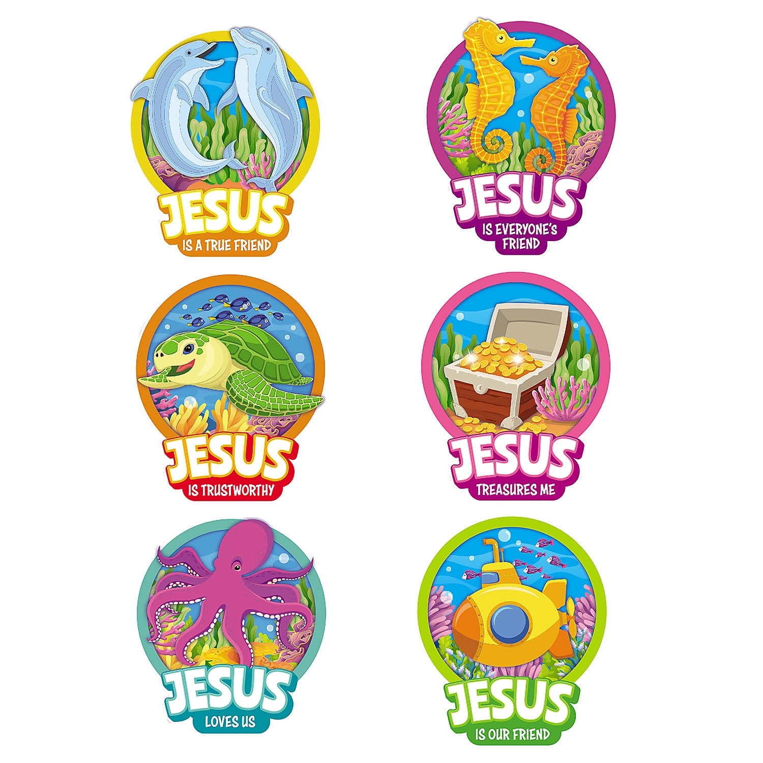 Fun Express Under the Sea VBS Classroom Wall Cutouts - 6 Piece ...