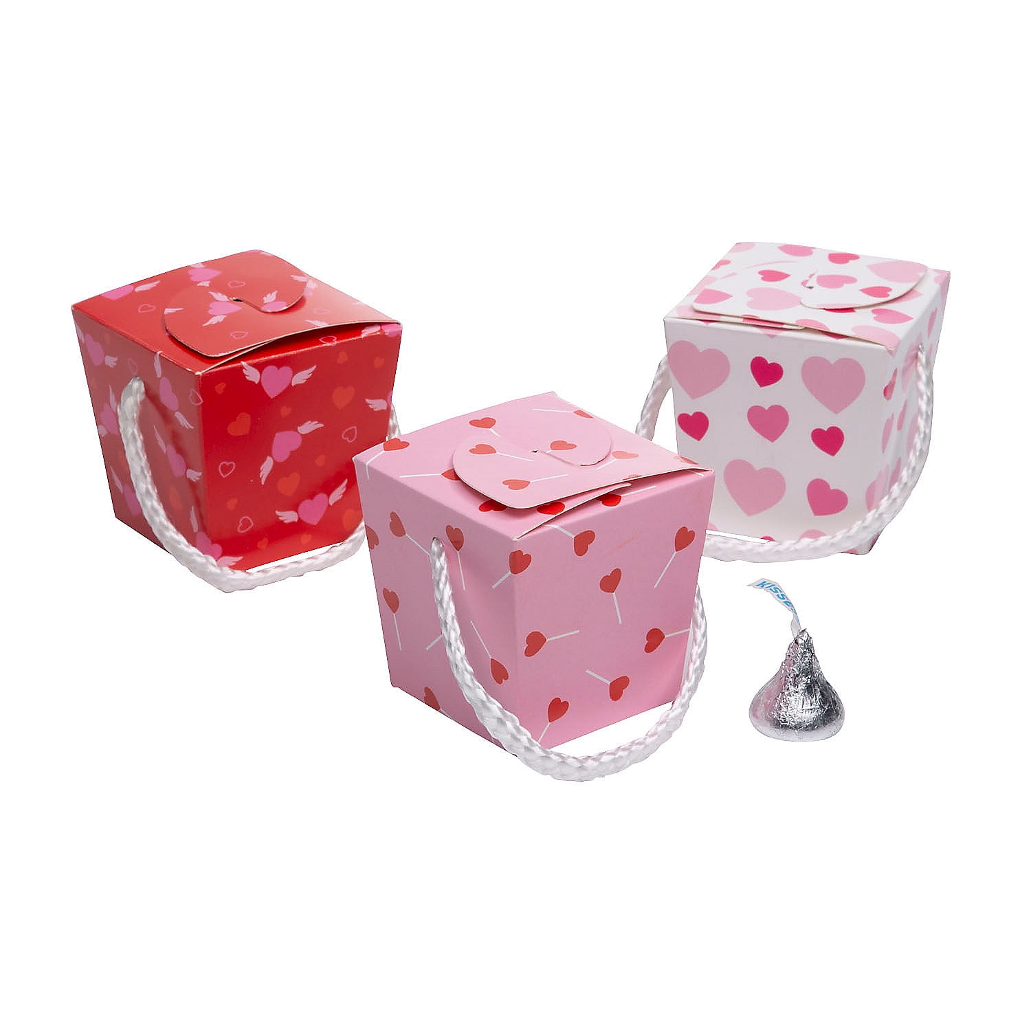 Fun Express Valentine Favor Boxes with Rope Handles - 36 Pc - Walmart.com