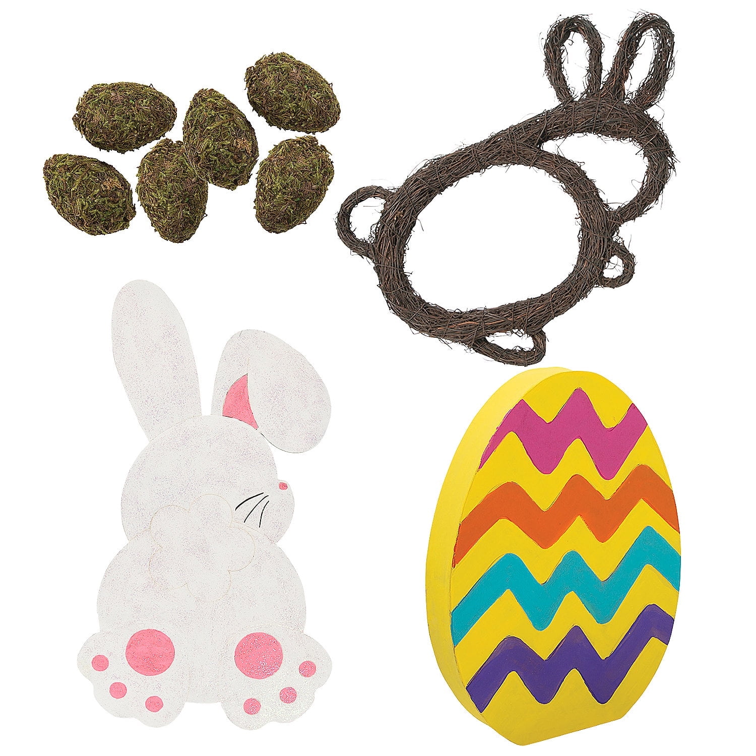 Fun Express Value DIY Easter Decor Craft Assortment - 15 Pc - Walmart.com