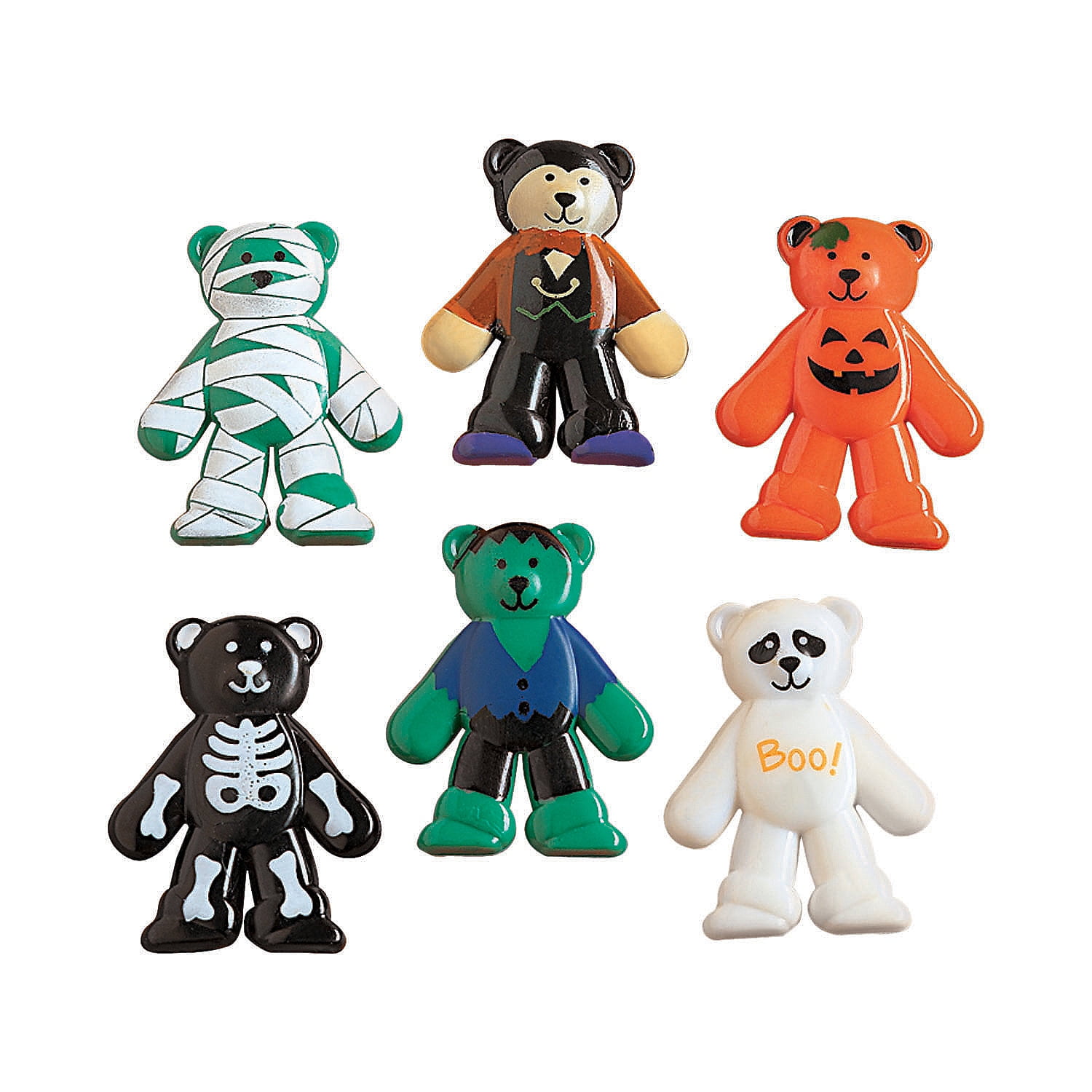 Vinyl Halloween Bears - Trick or Treat Ghost, Pumpkin, Skeleton Theme ...
