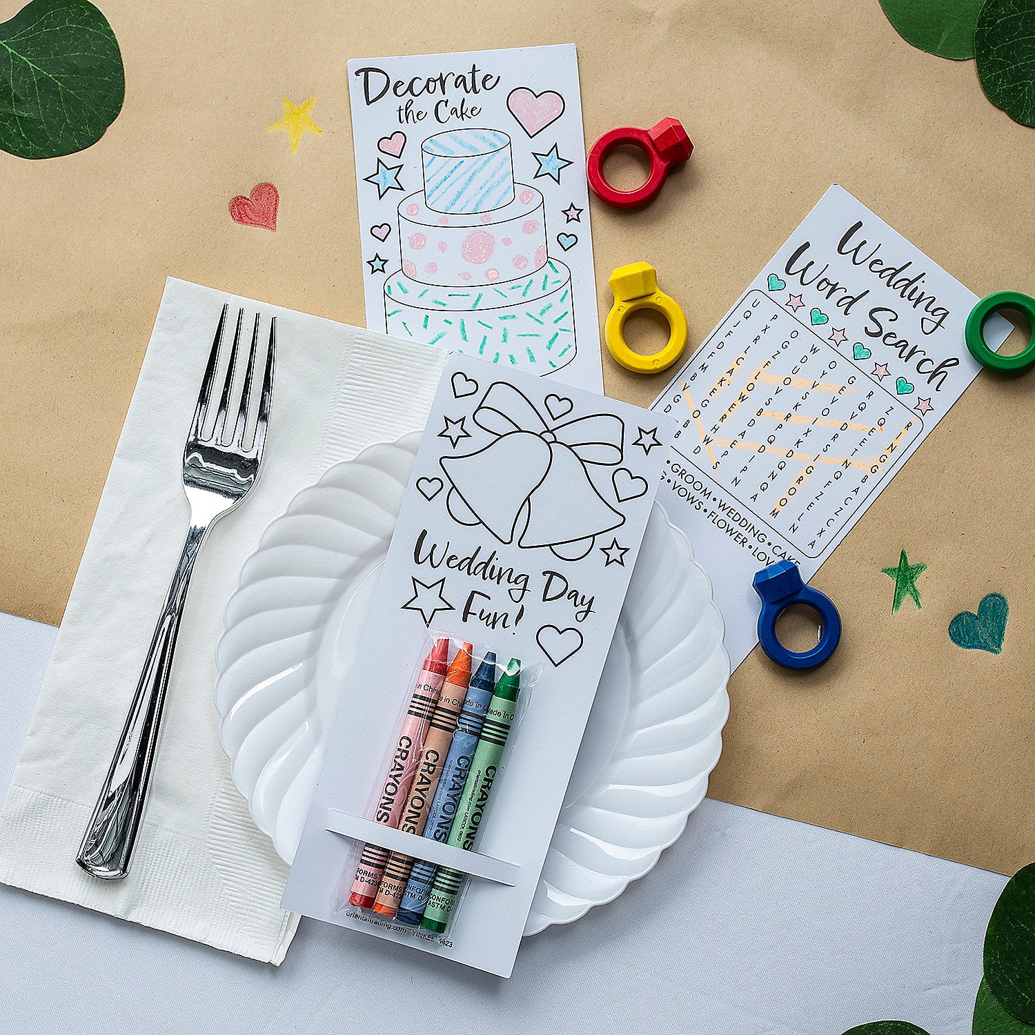 Fun Express Wedding Crayon Activity Handout Kit 48 Pieces - Walmart.com