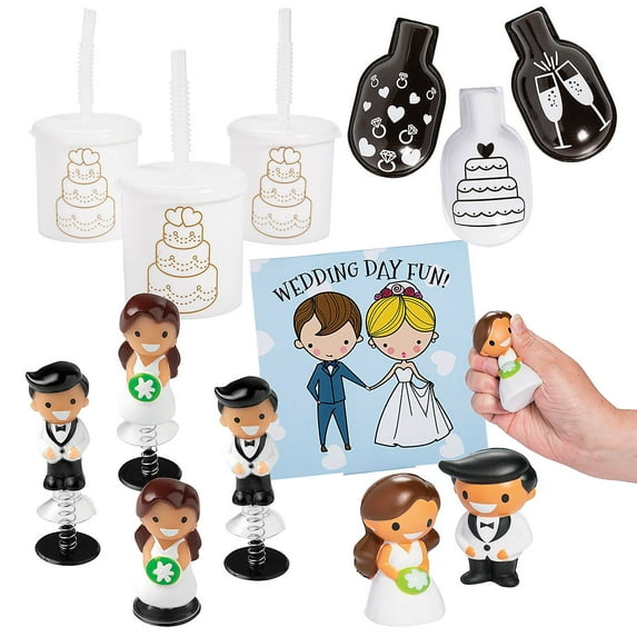 Fun Express Wedding Kids Table Activity Kit - 60 Pieces - Walmart.com