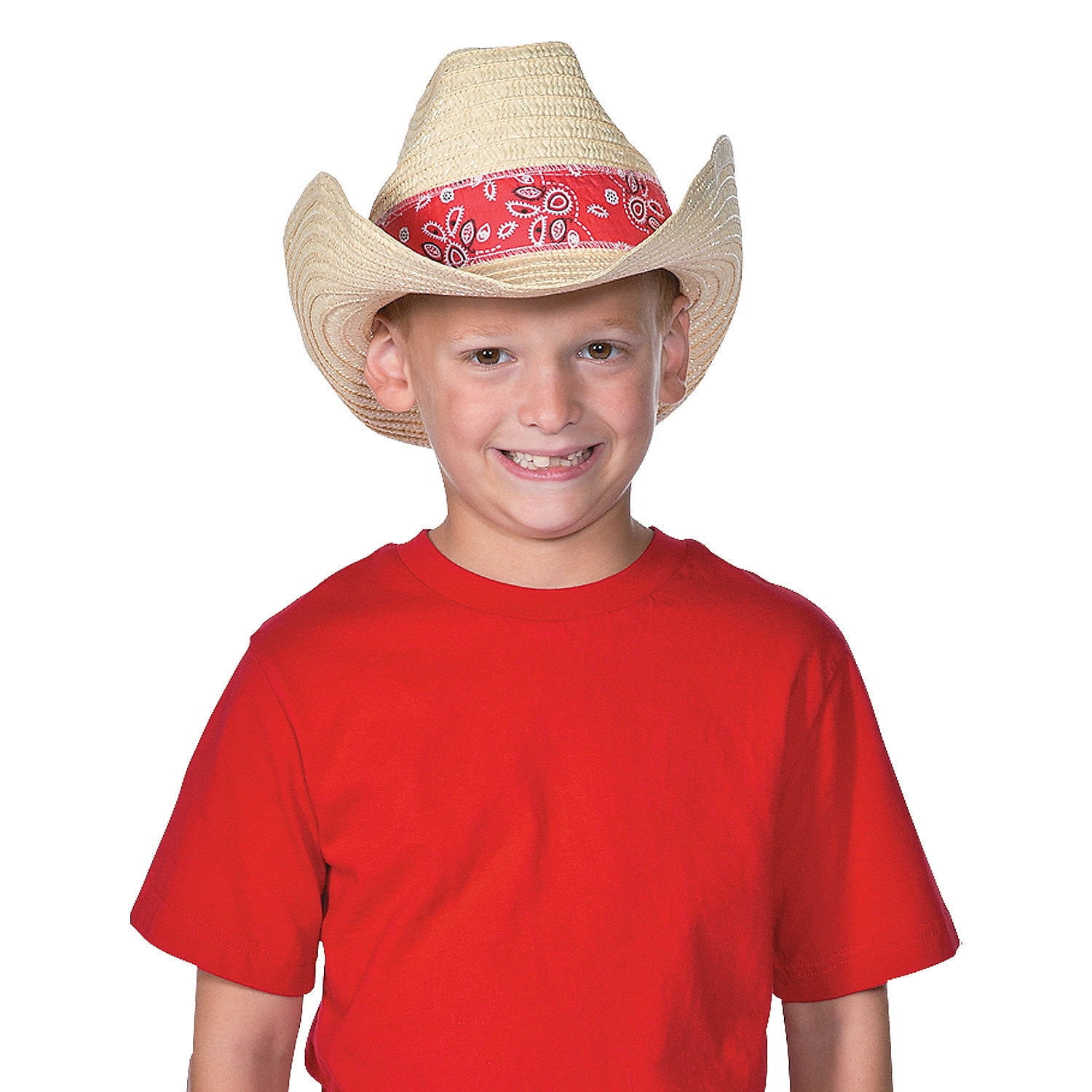 Fun Express Western Cowboy Hat with Red Bandana - Perfect for Themed ...