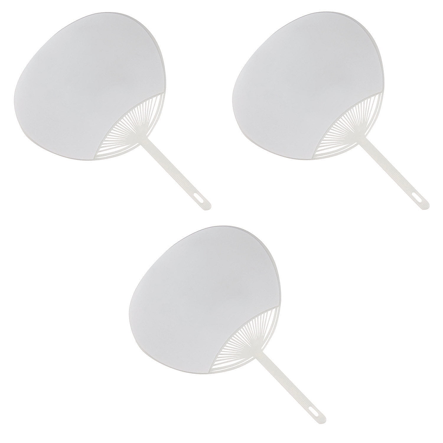 Fun Express White Plastic Hand Fans 8" x 11" - 12 Pc - Walmart.com