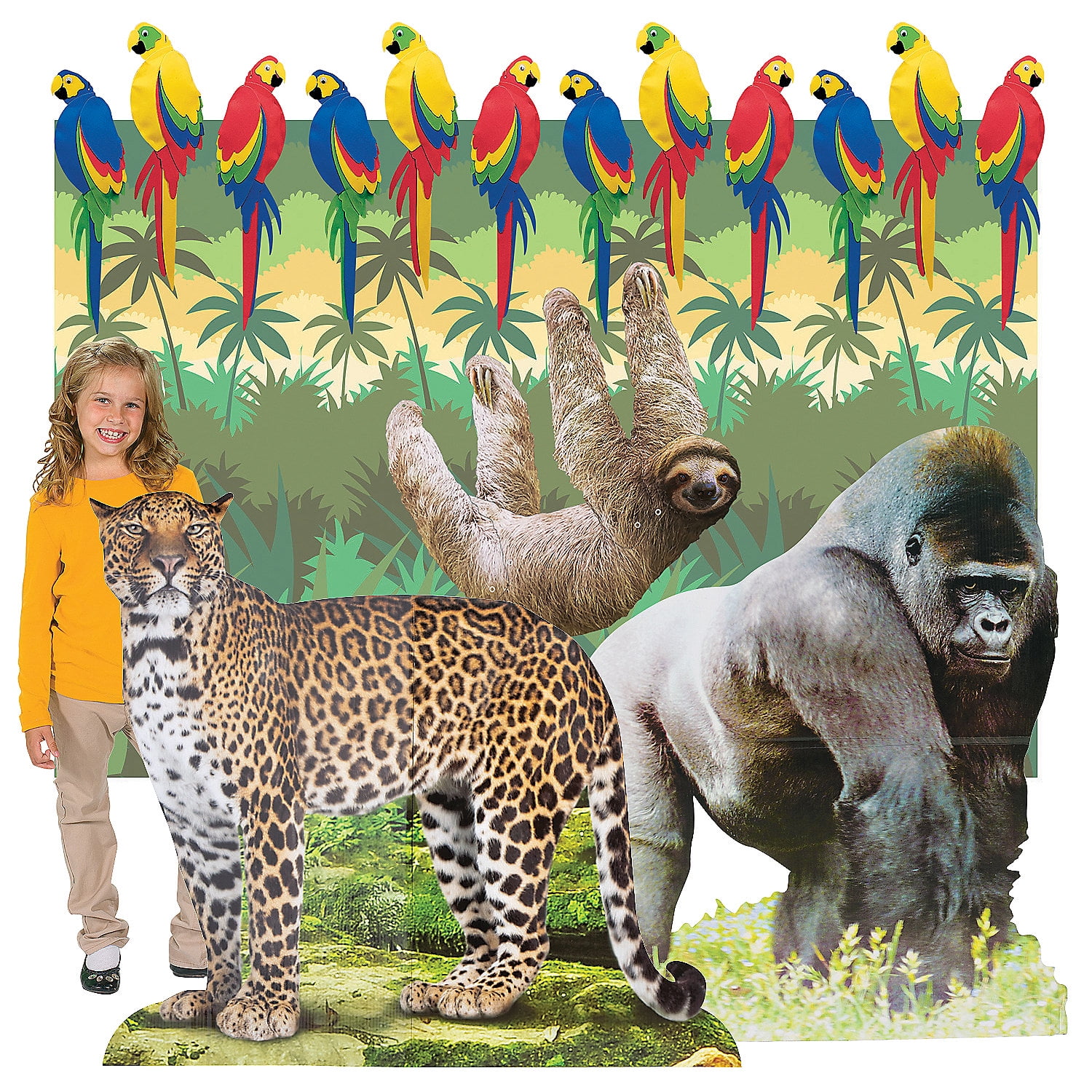 Fun Express Wild Encounters VBS Jungle Decorating Kit - 17 Piece, Vacation Bible School 2024 ...