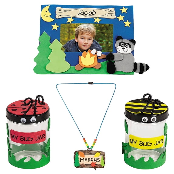 Fun Express Wild Wilderness Camp Activity Craft Kit Assortment - Makes ...