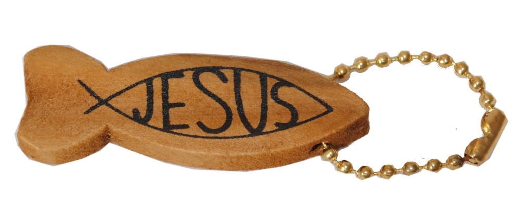 Fun Express Wooden Jesus Fish Keychains - Religious Party Events ...