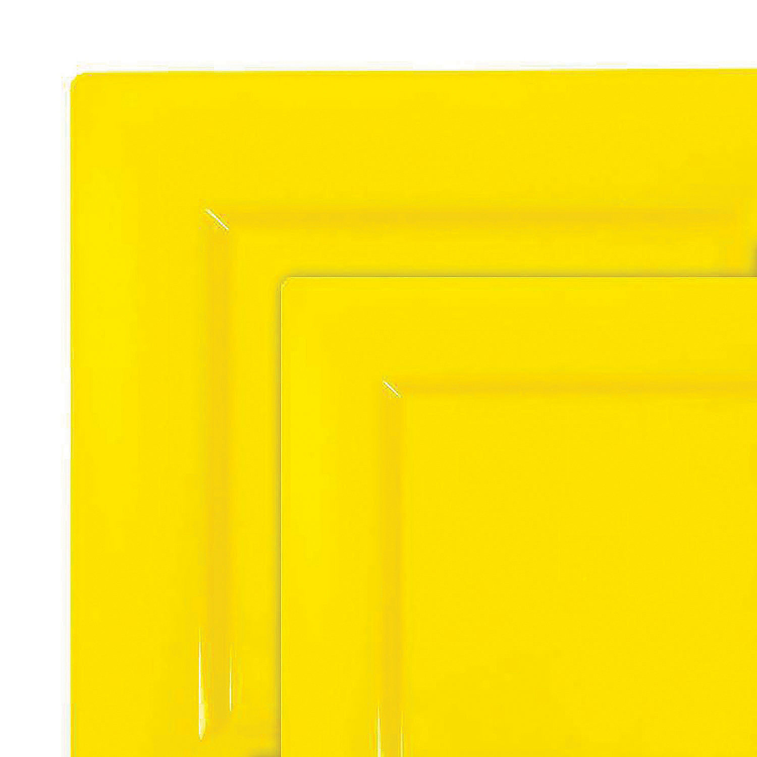 Fun Express Yellow Square Plastic Dinnerware Value Set (40 Dinner ...