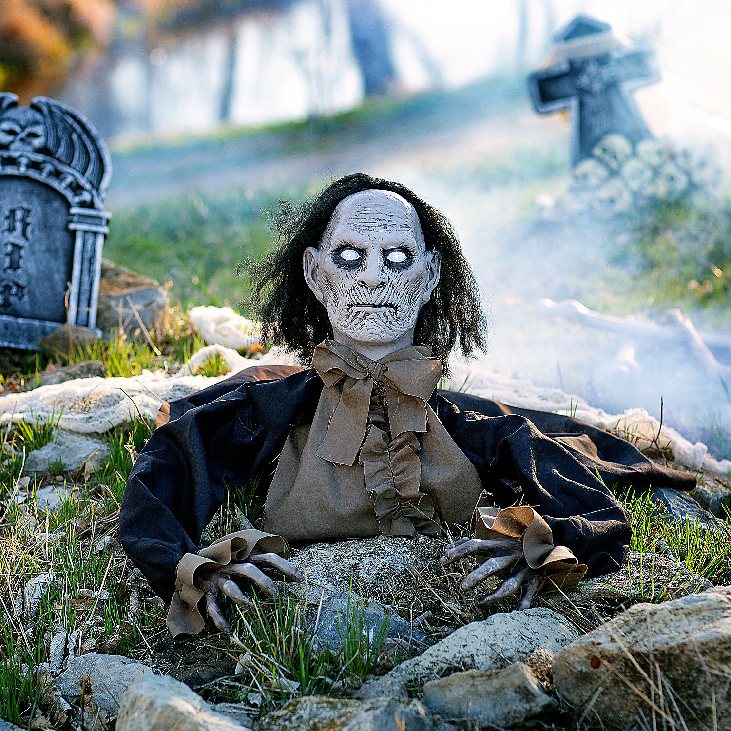 Fun Express Zombie Groundbreaker Animated Prop - Walmart.com