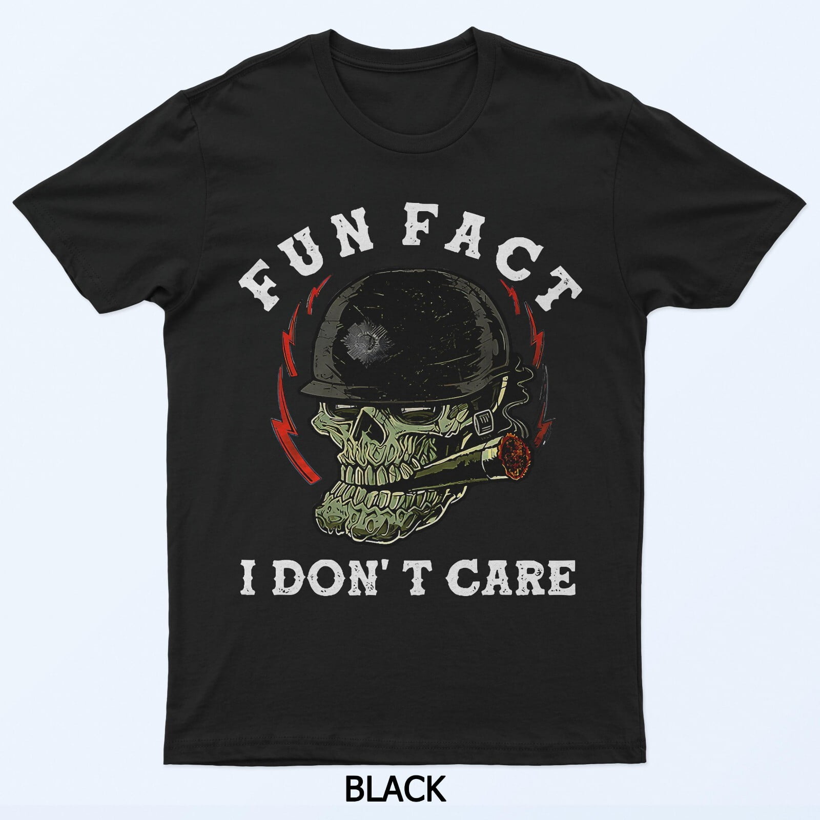 Fun Fact I Don’t Care Funny Quote Retro Humor Graphic Shirt - Walmart.com