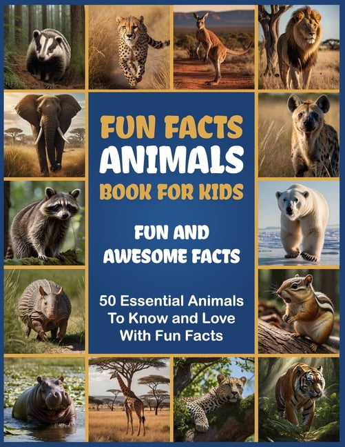 Fun Facts Animals Book for Kids: Learn Fun Facts, Practice Handwriting ...