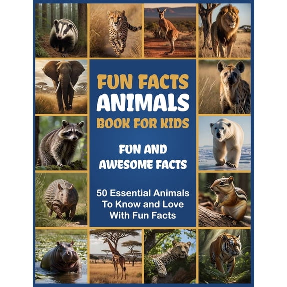 Fun Facts Animals Book for Kids: Learn Fun Facts, Practice Handwriting ...