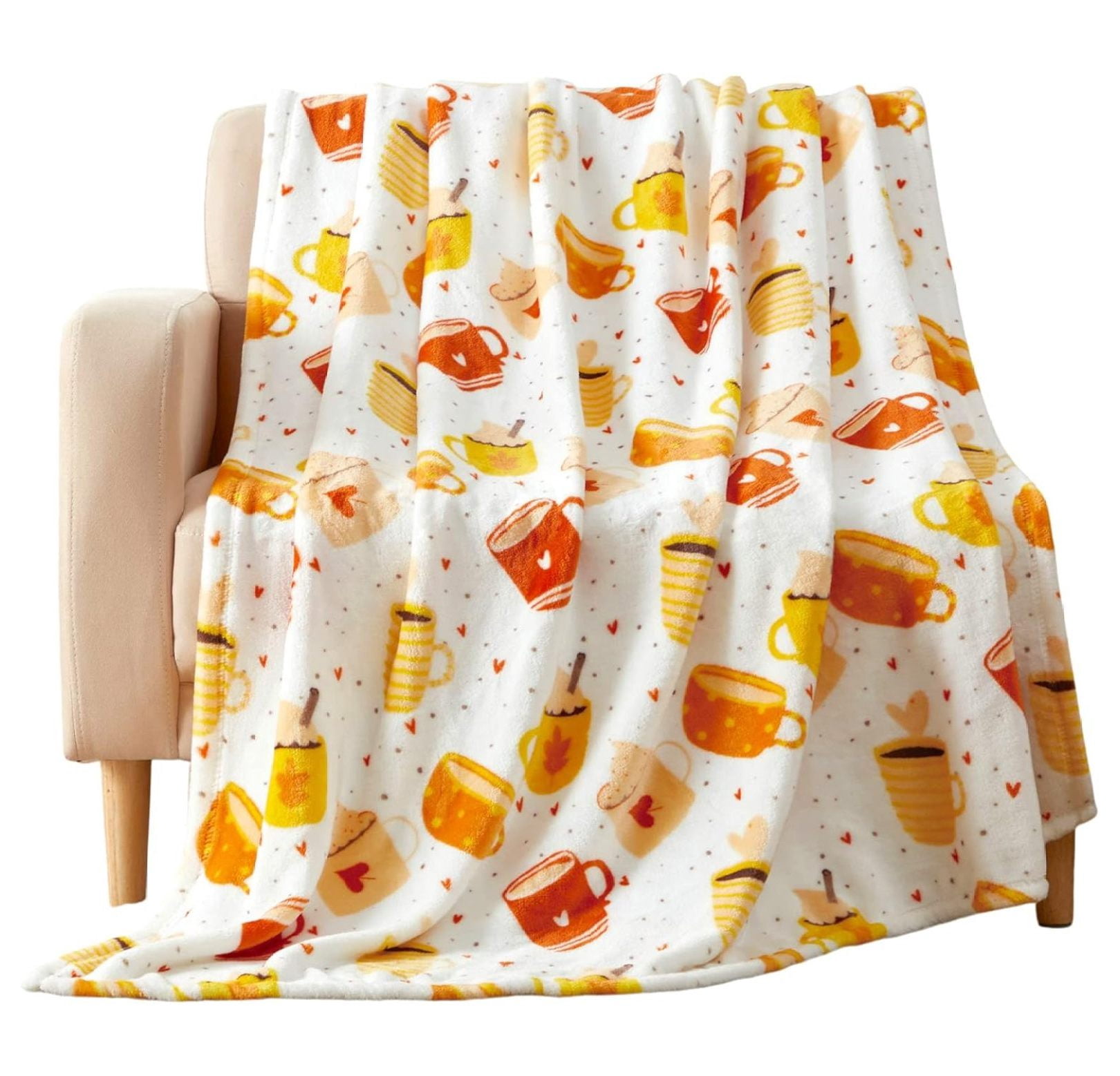 Fun Fall Throw Blanket: Pumpkin Spice and Everything Nice Cozy Wrap ...