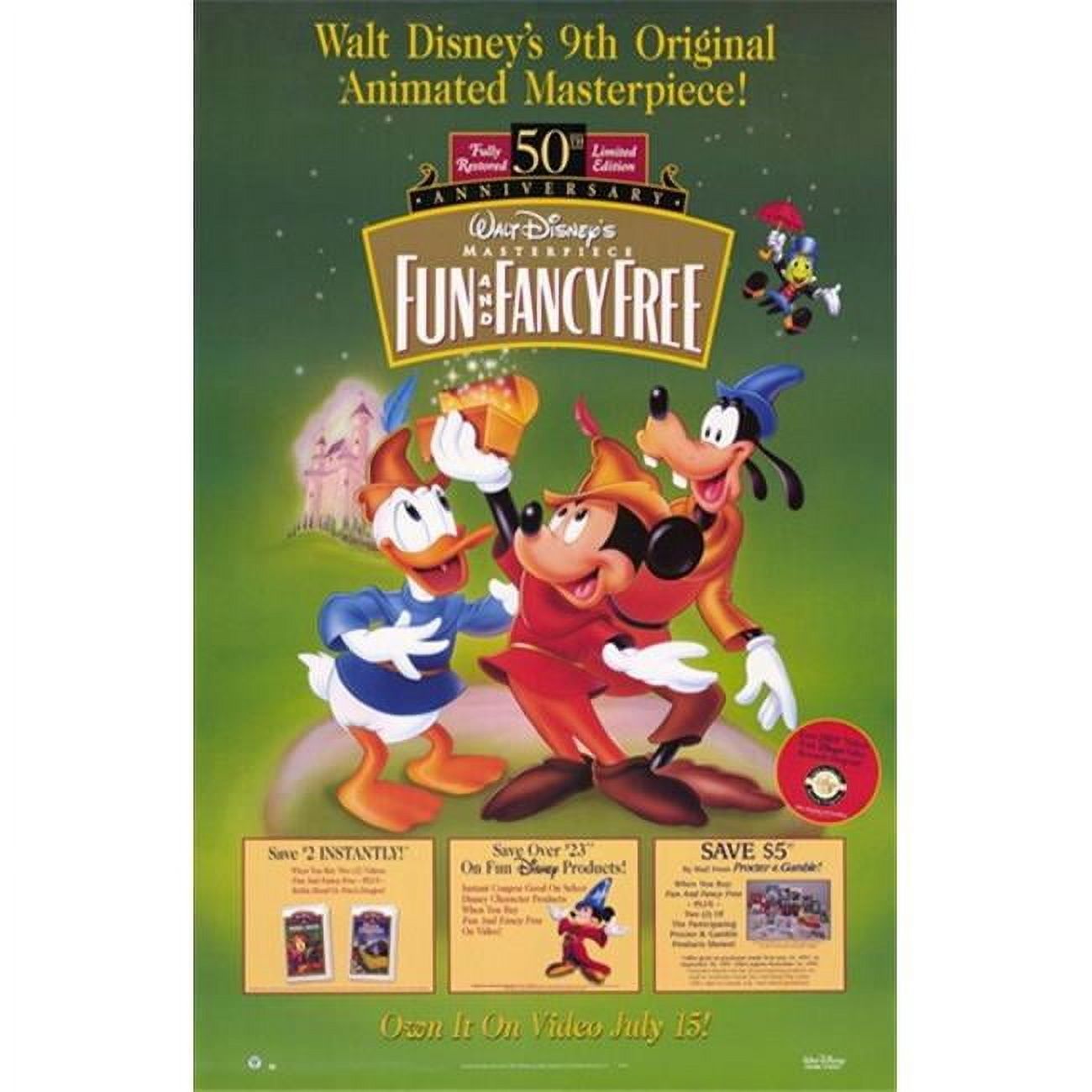 Fun & Fancy Free Movie Poster - 11 x 17 in. - Walmart.com