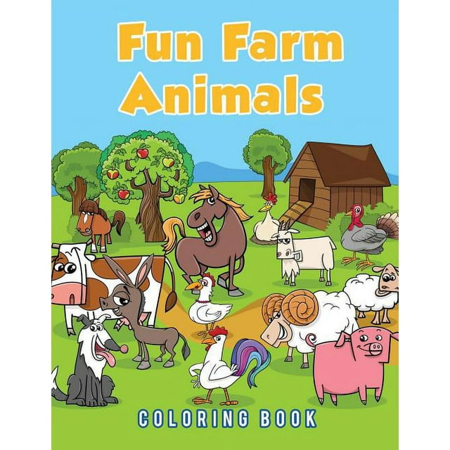 Fun Farm Animals Coloring Book (Paperback) - Walmart.com