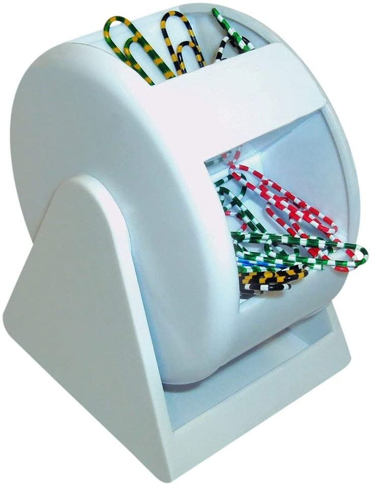 Fun Ferris Wheel Paper Clip Dispenser - Plastic Holder with 5 Colorful ...