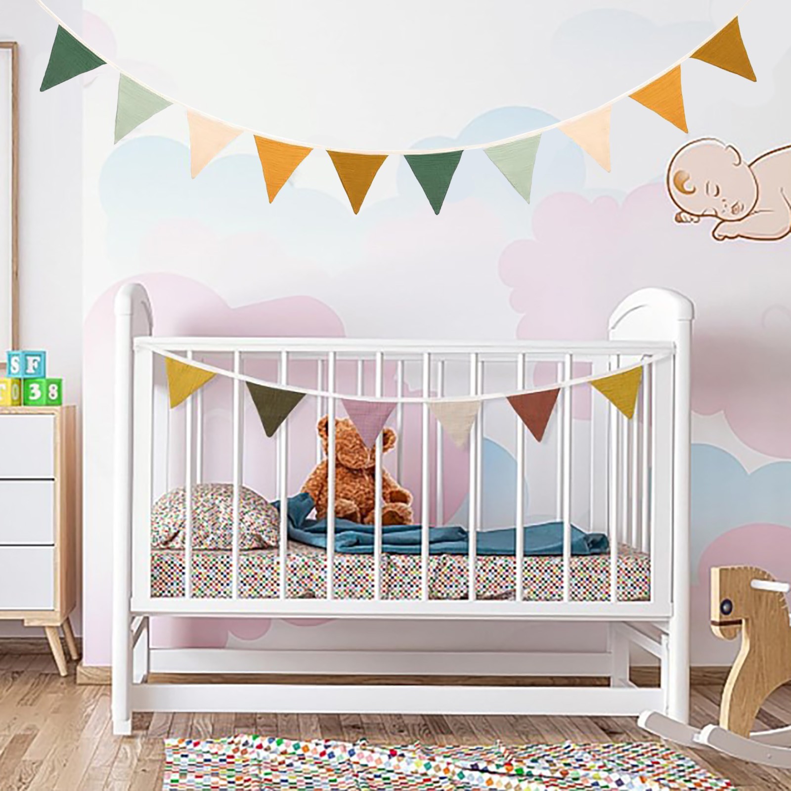 Fun & Festive Cartoon Themed Triangle Pennant Banners | Birthday Party ...