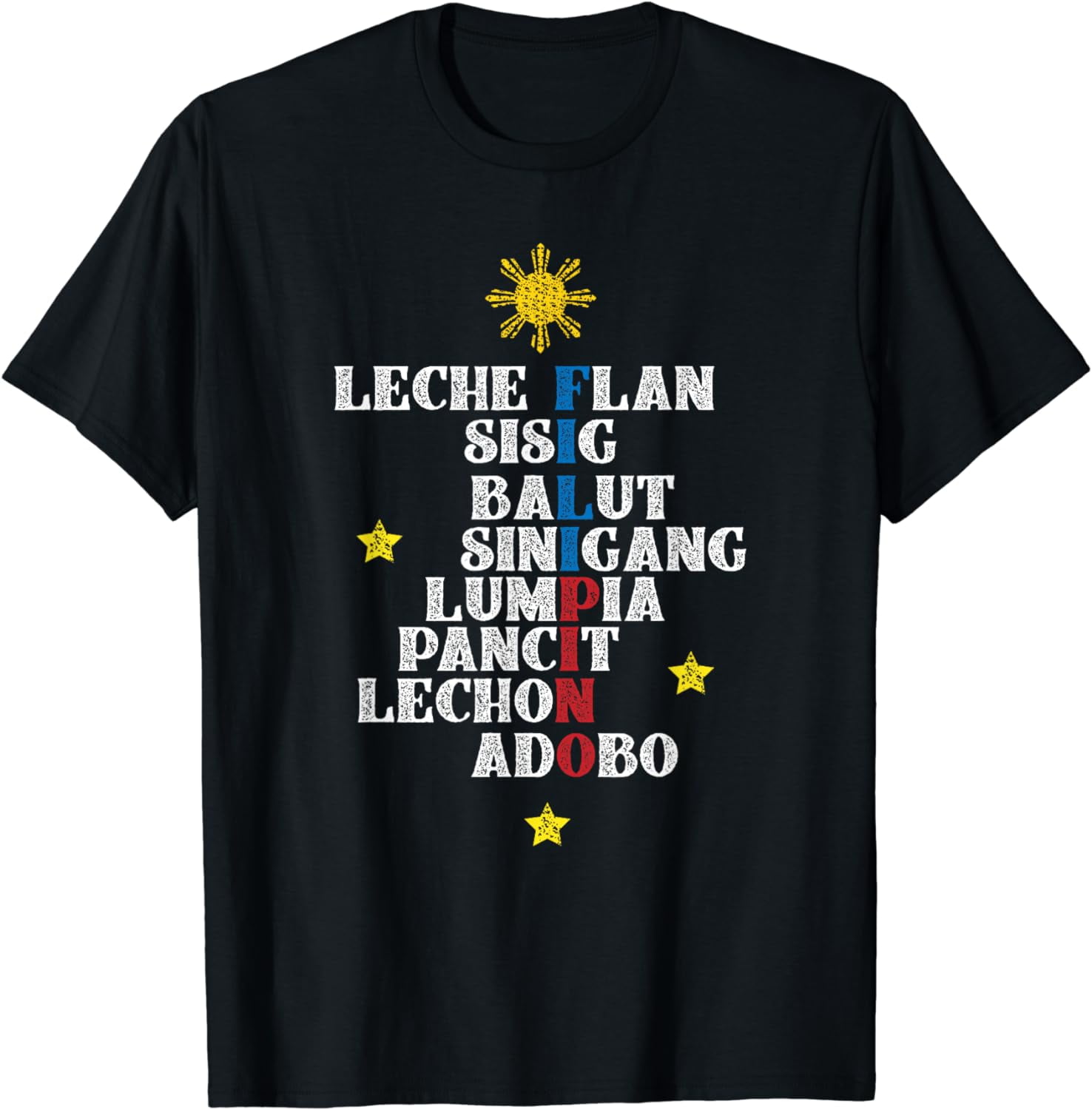 Fun Festive Yummy Filipino Traditional Food T-Shirt - Walmart.com