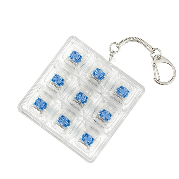 Fun Fidgets Keychains 9 Button Keyboard Light Up Funny with LED Light ...