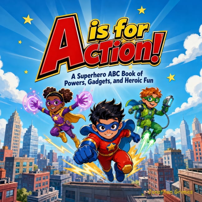 Funfirst ABC Books A is for Action!: A Superhero ABC Book of Powers ...