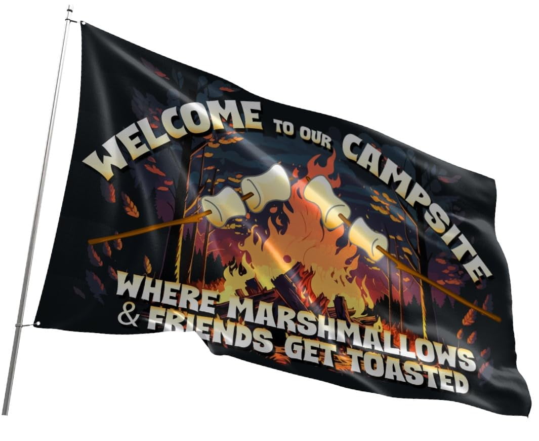 Fun Flags Campsite American Flag - Durable and Weather Resistant ...