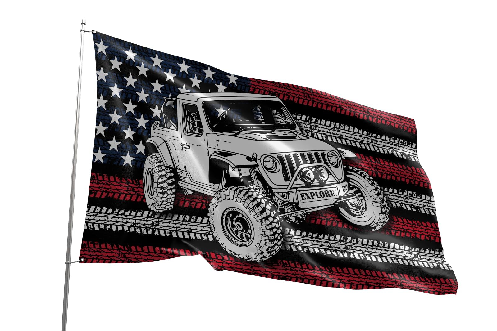 Fun Flags Off Road Flag - Weather Resistant 3x5 Ft Truck Flag, Man Cave ...