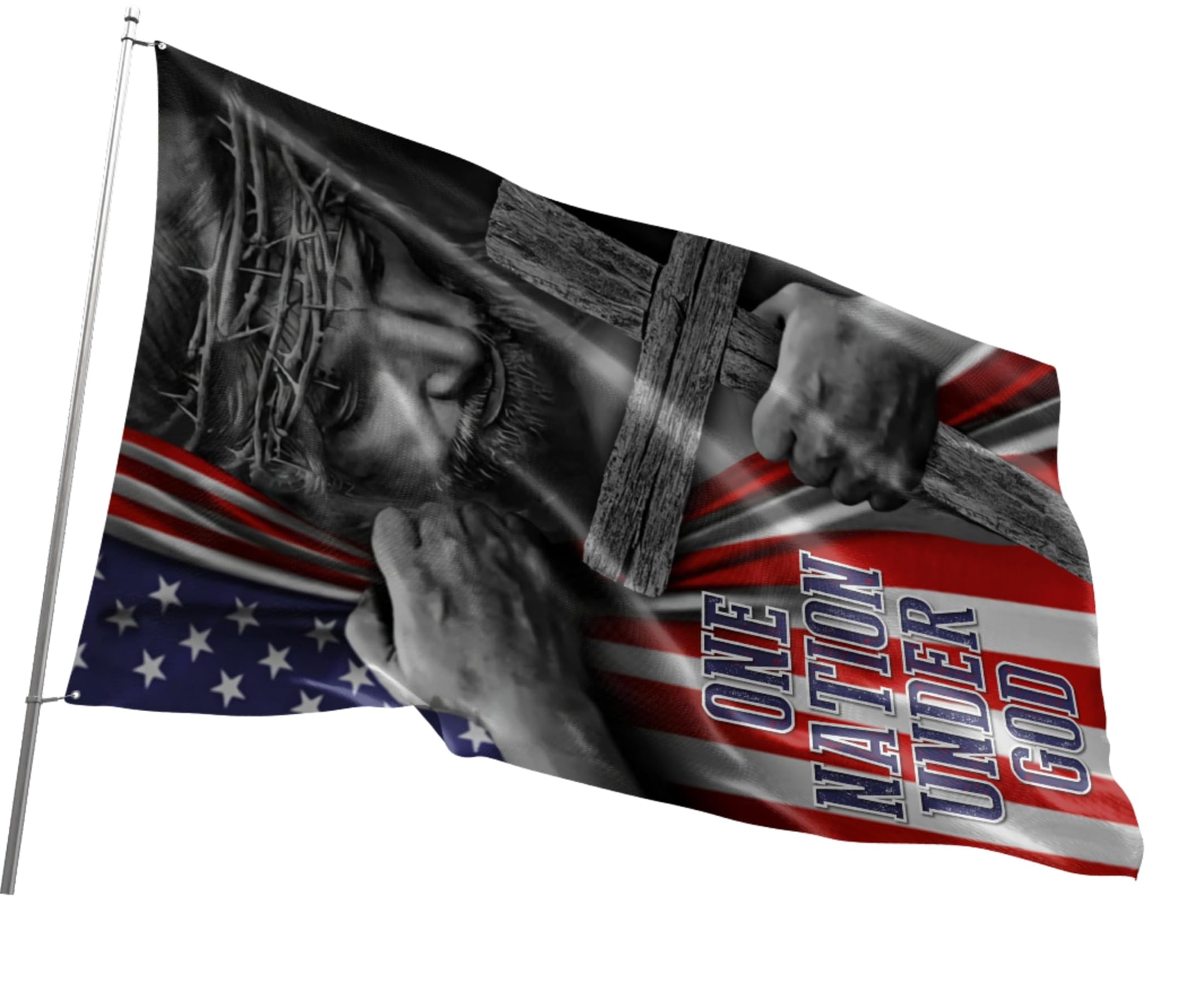 Fun Flags One Nation Under God Flag - Durable and Weather Resistant ...
