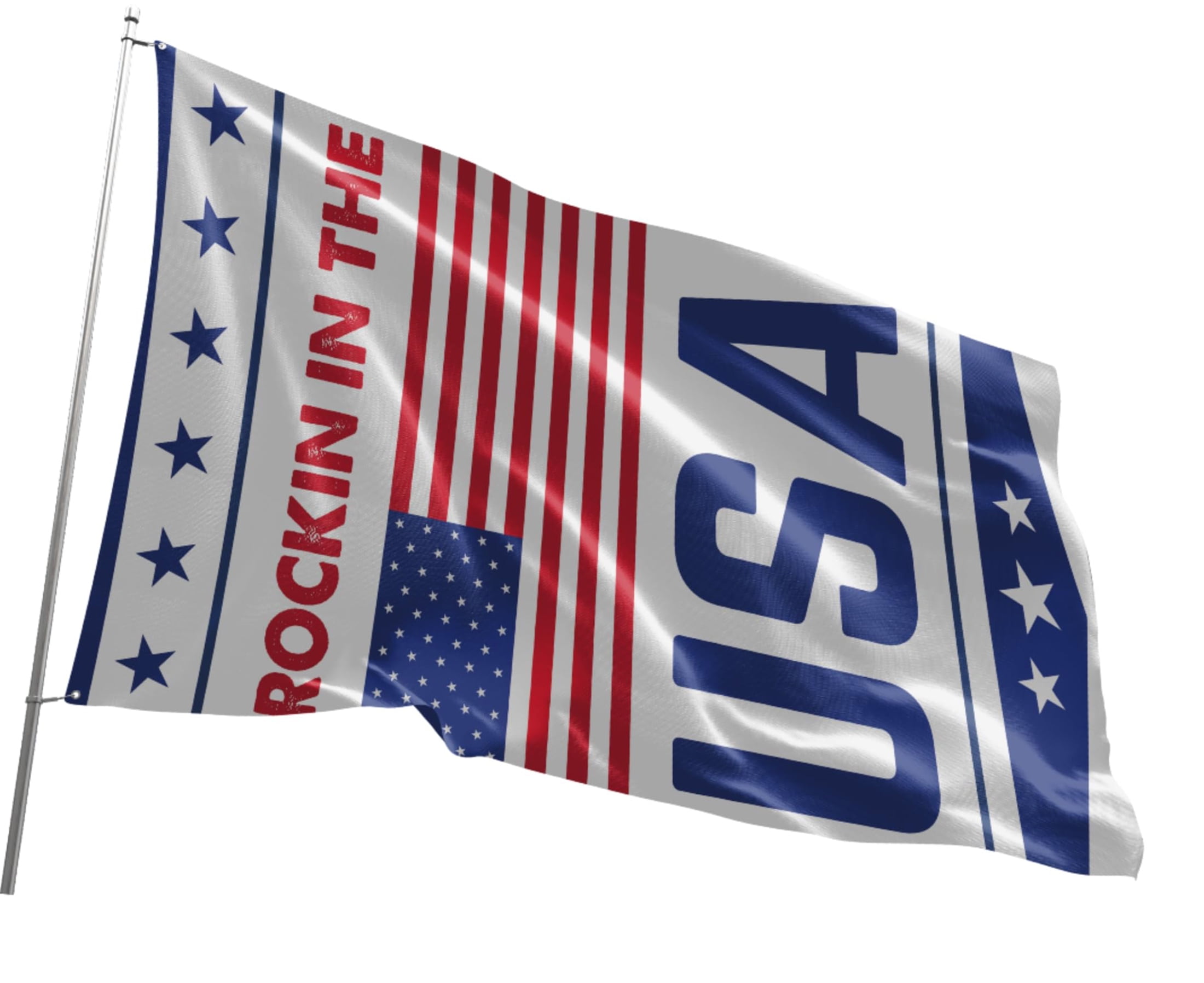 Fun Flags Rockin In The USA Flag - Durable and Weather Resistant ...