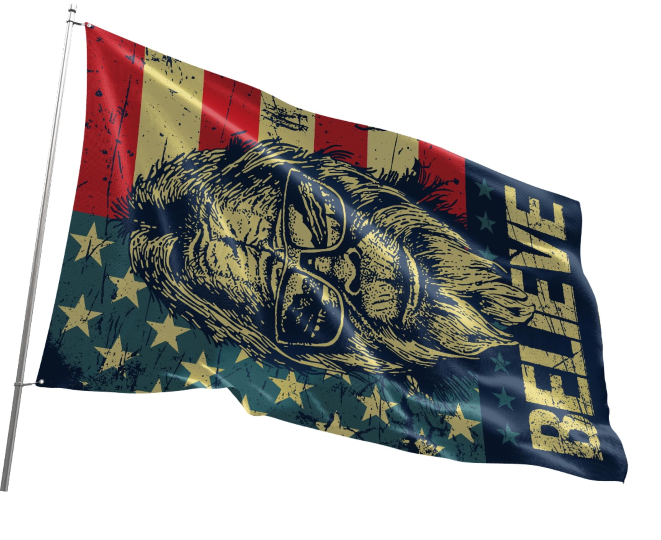 Fun Flags Sasquatch Believe Flag - Durable and Weather Resistant ...