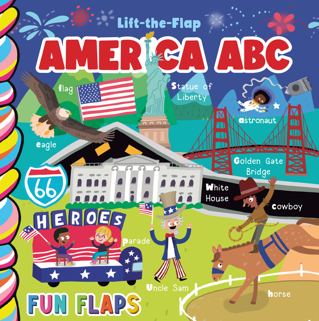 Fun Flaps America ABC, (Board Book) - Walmart.com
