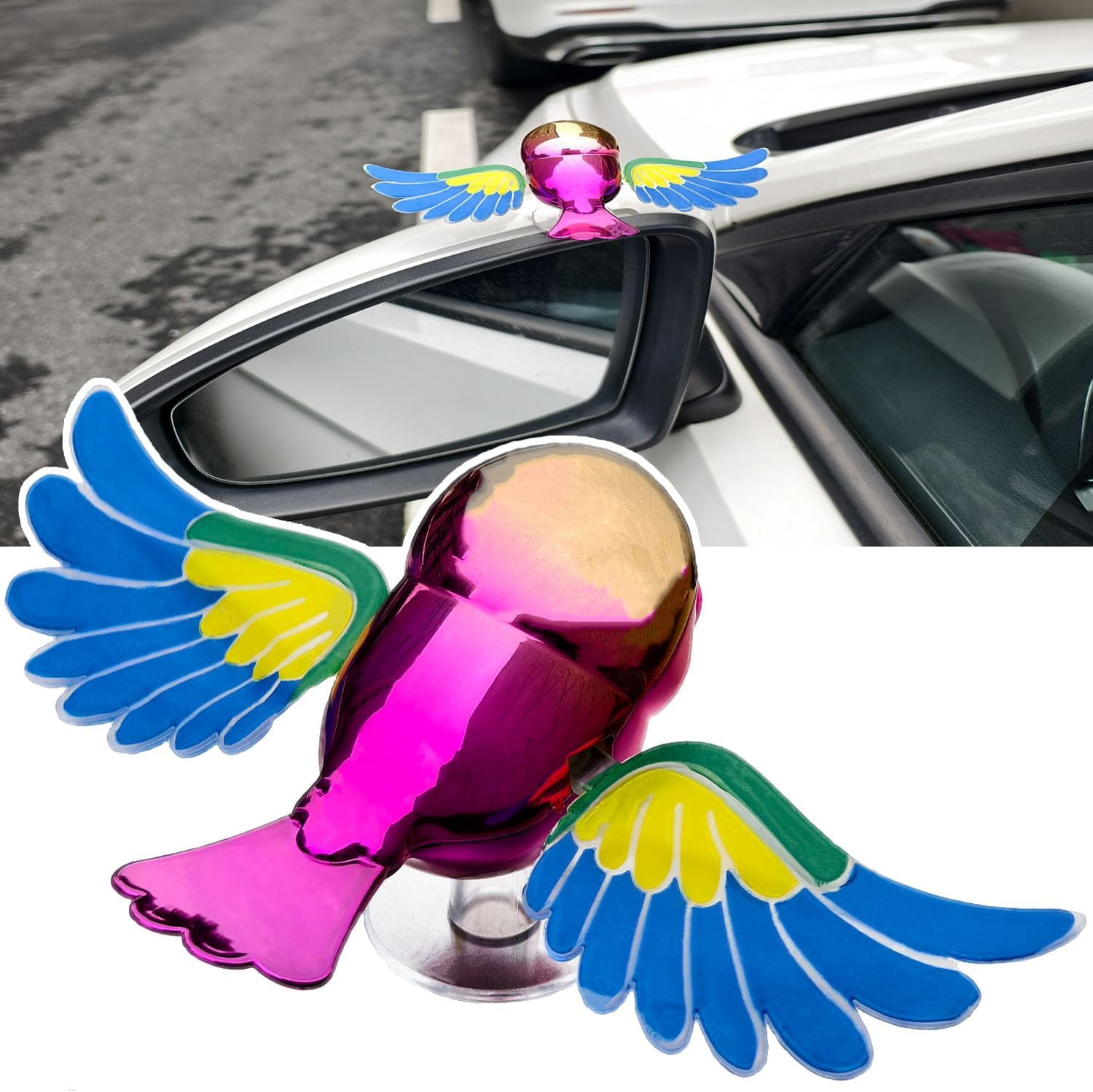 Fun Flaps Wings Flying Birds Car Sticker Decor for Engine Hood, Roof ...