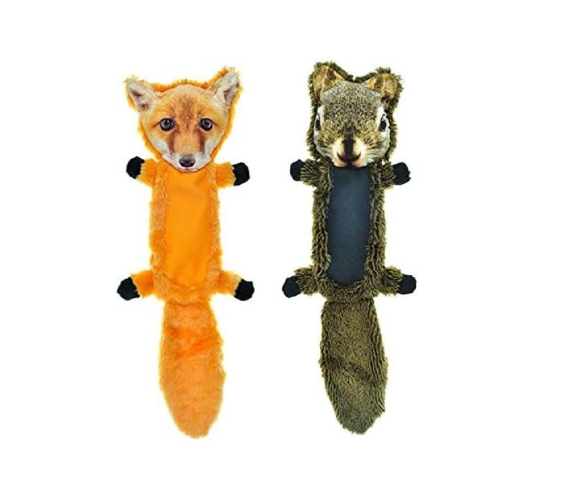 Fun Flattie Stuffing Free Dog Soft Squeak Toys Cuddle Snuggle Toss Many ...