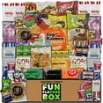 Fun Flavors Box Asian Snacks and Candy Care Package 50 Count Variety ...