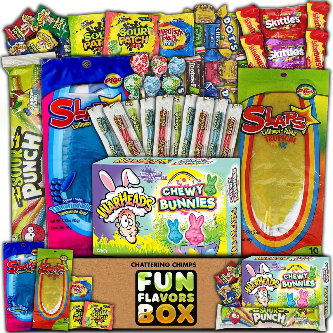 Fun Flavors Box- Candy Box (50 Count) Sweets Box Variety Pack Gift Pack ...