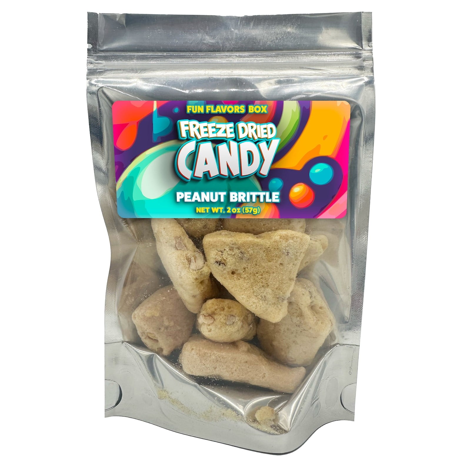 Fun Flavors Box Freeze Dried Candy Peanut Butter Brittle Crunchy Treats ...