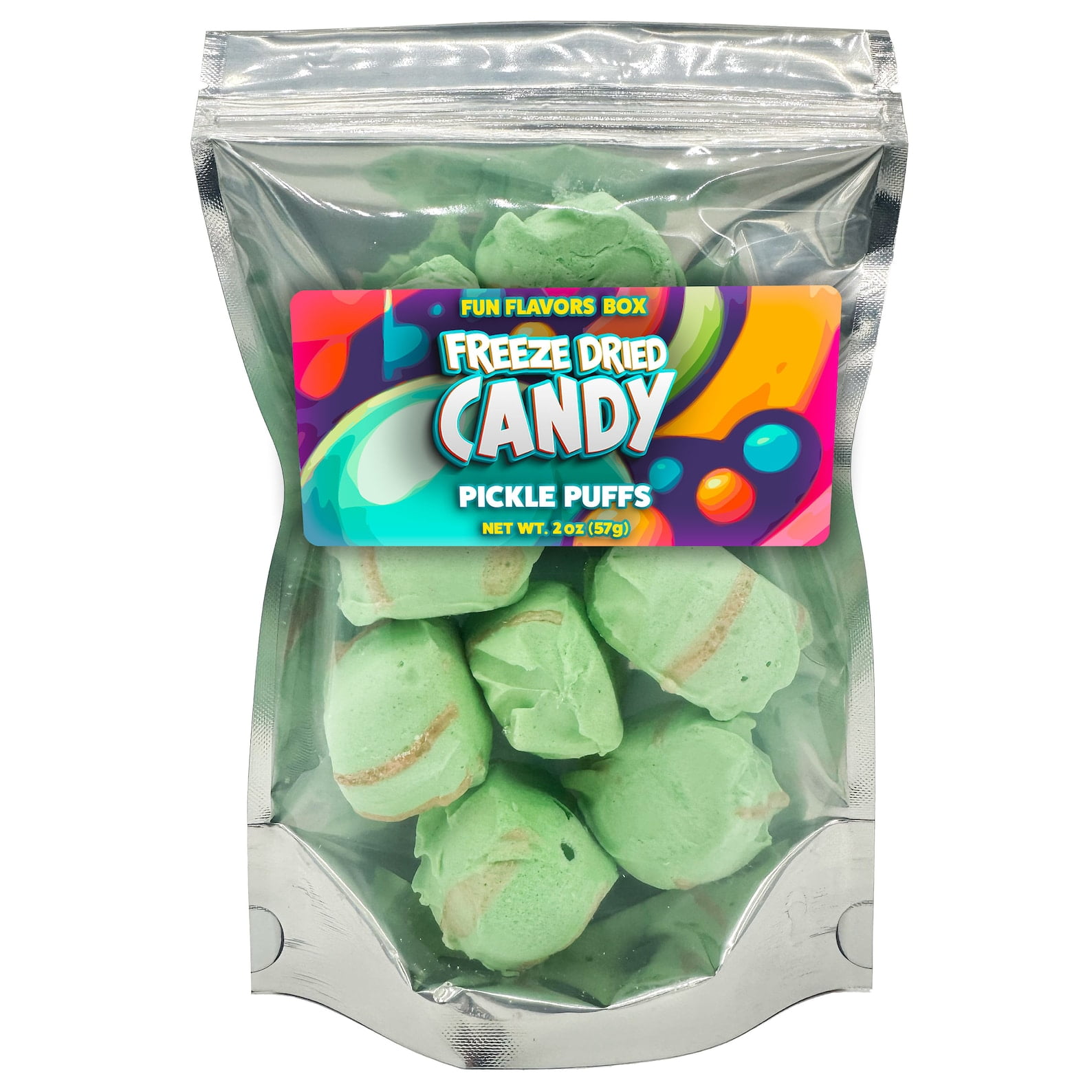 Fun Flavors Box Freeze Dried Candy Pickle Puffs Crunchy Sweet Treats 2 ...