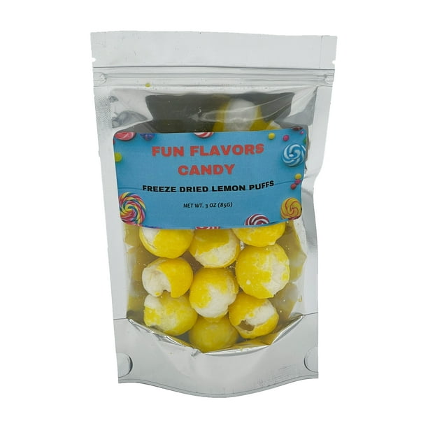 Fun Flavors Box - Freeze Dried Sour Candy Lemon Puffs Variety Pack ...