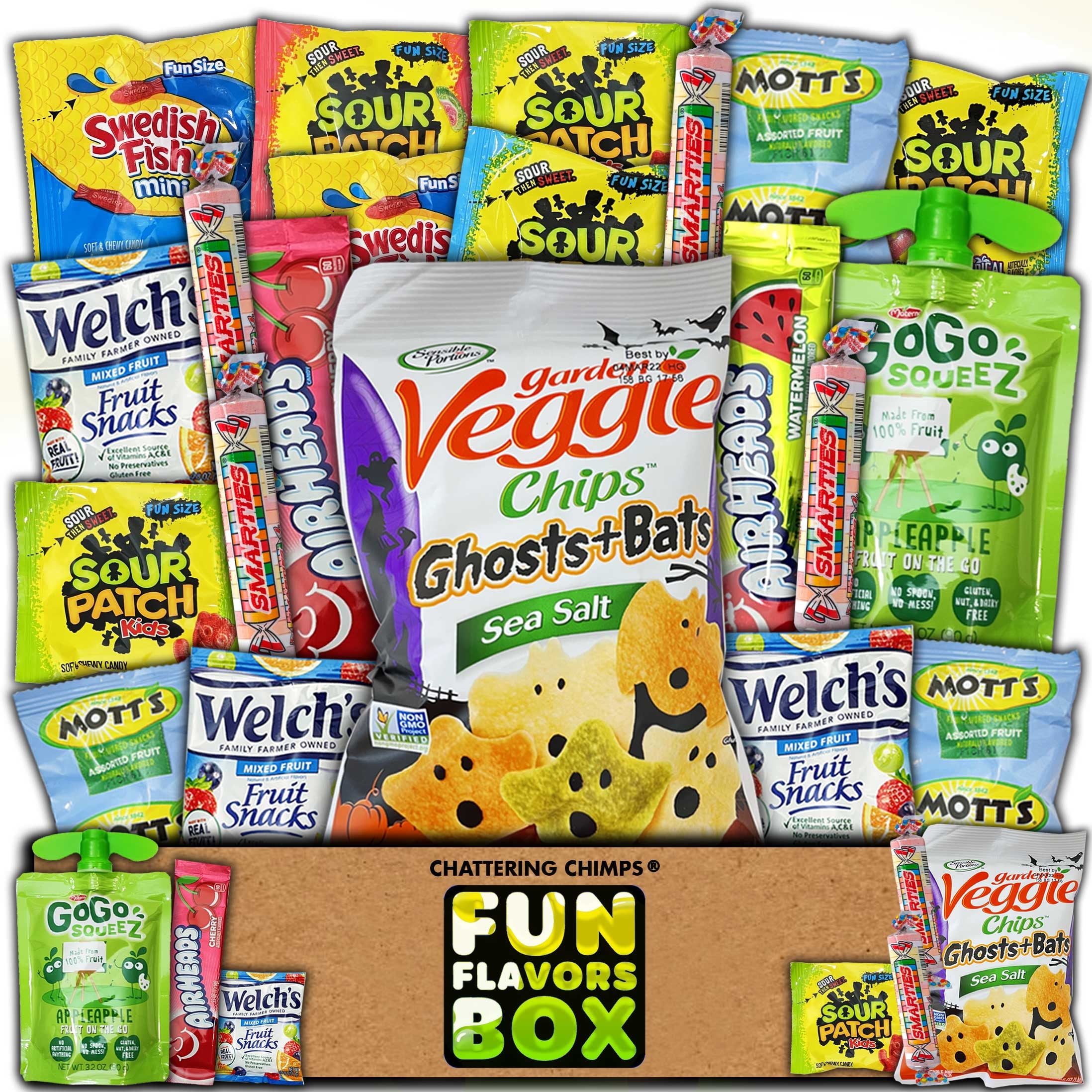 Fun Flavors Box Healthy Snacks (20 Count) - Gluten Free, Variety ...