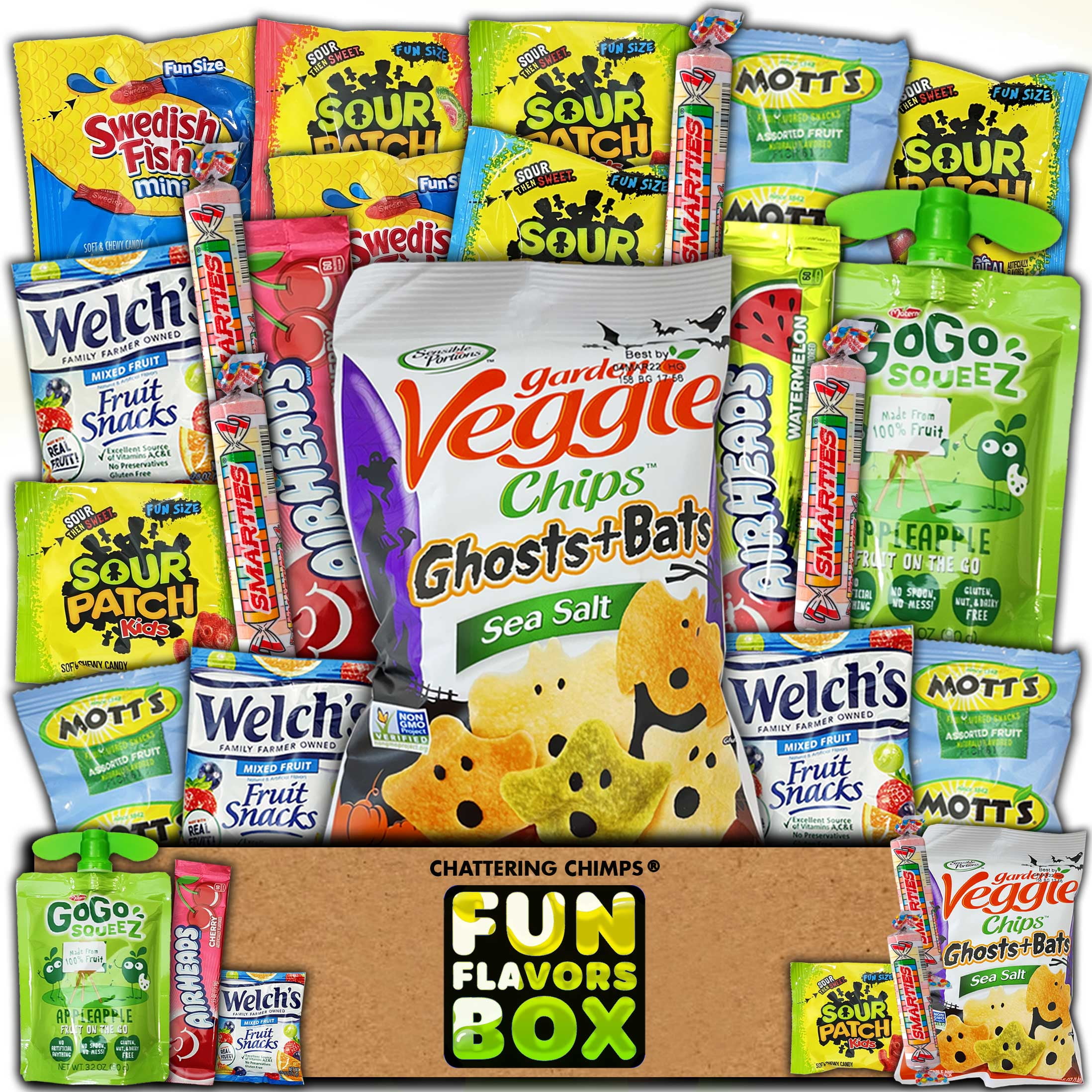 Fun Flavors Box Healthy Snacks (20 Count) - Gluten Free, Variety ...