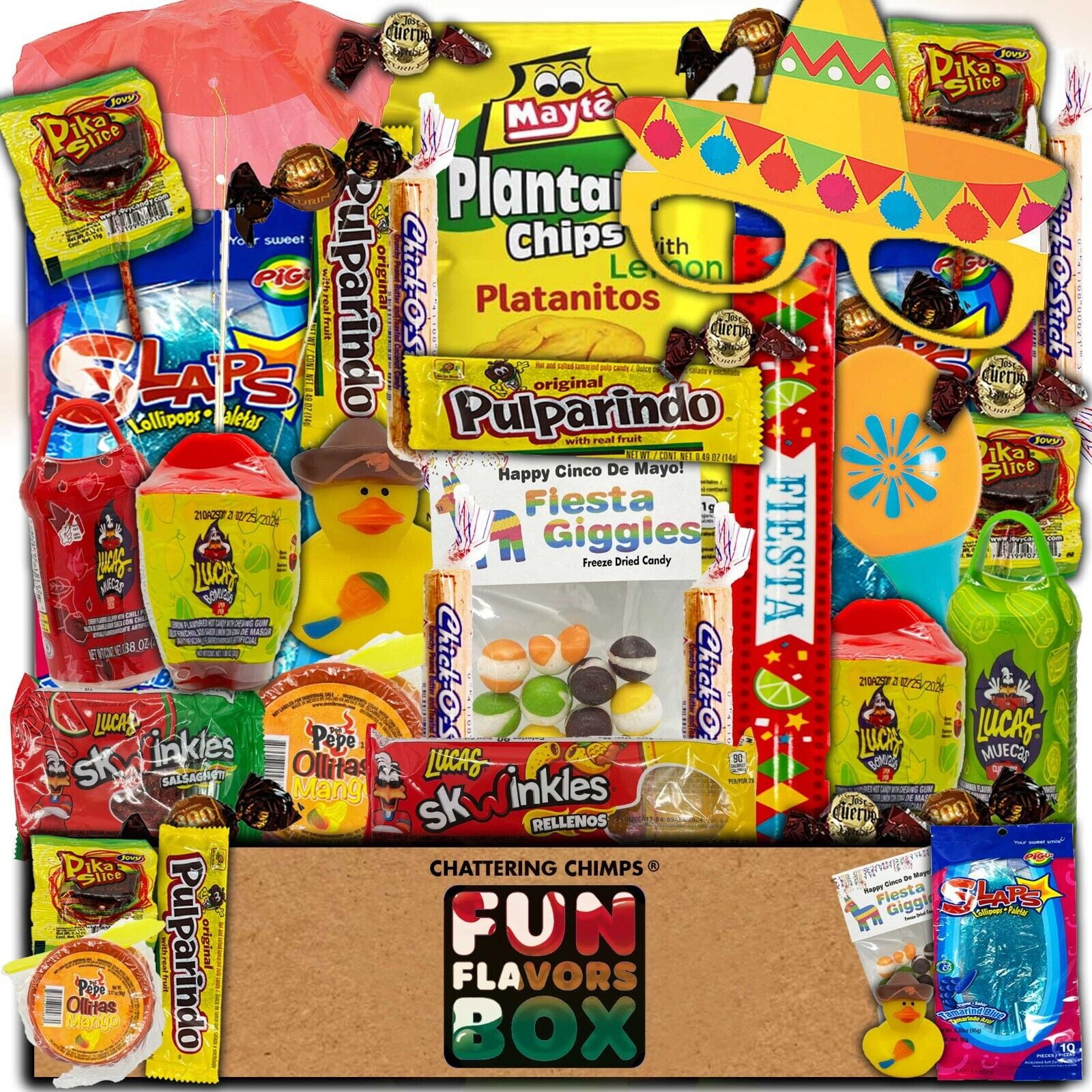Fun Flavors Box Mexican Cinco de Mayo Candy Snack Variety Pack Mix Gift ...